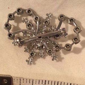 Vintage | Jewelry | Vintage Gray And Pink Rhinestone Pin | Poshmark